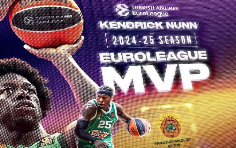 MVP της κανονικής διάρκειας της Euroleague για τη σεζόν 2024-2025 ο ...